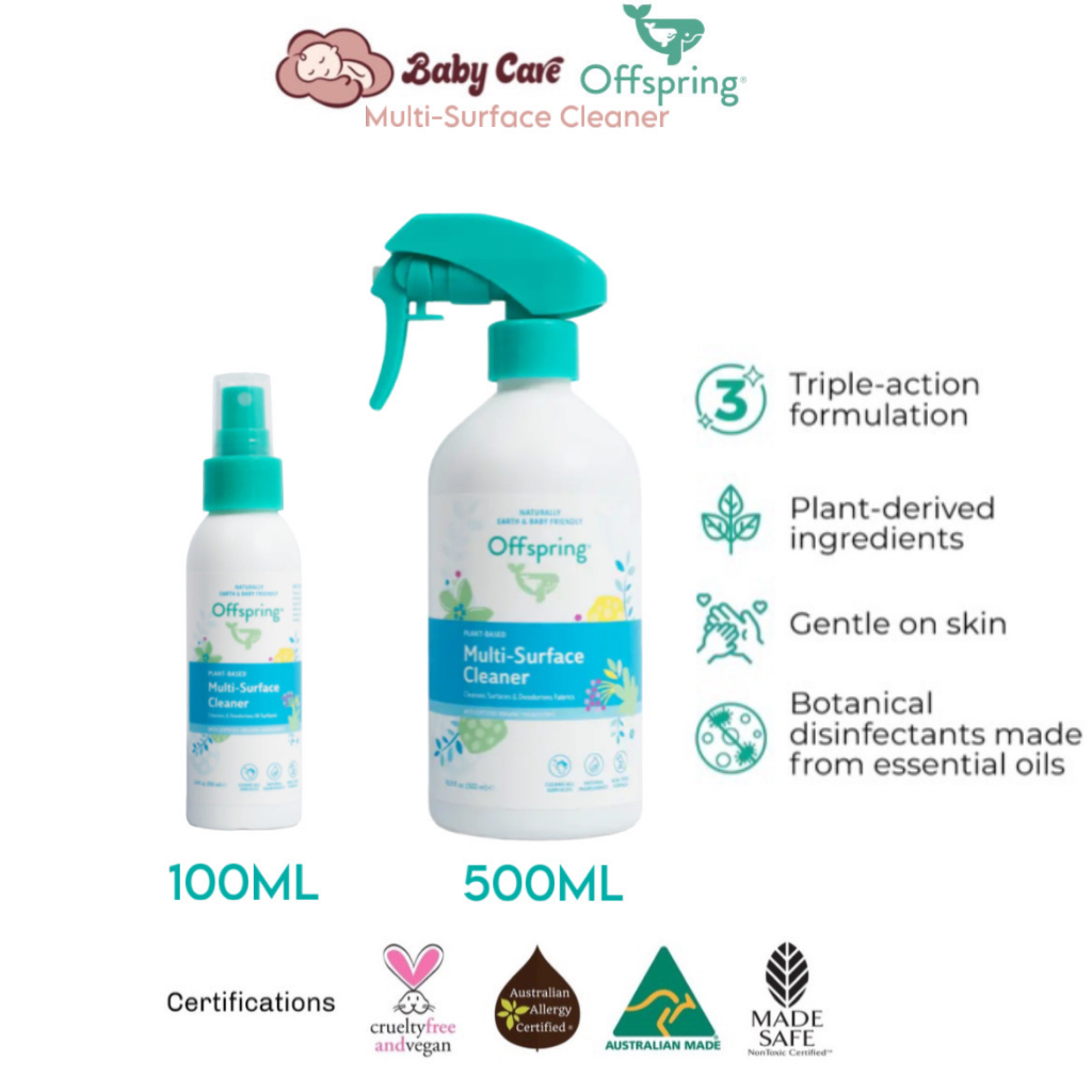 Offspring Premium Organic Multi-Surface Cleaner (100ml, 500ml) | Shopee ...