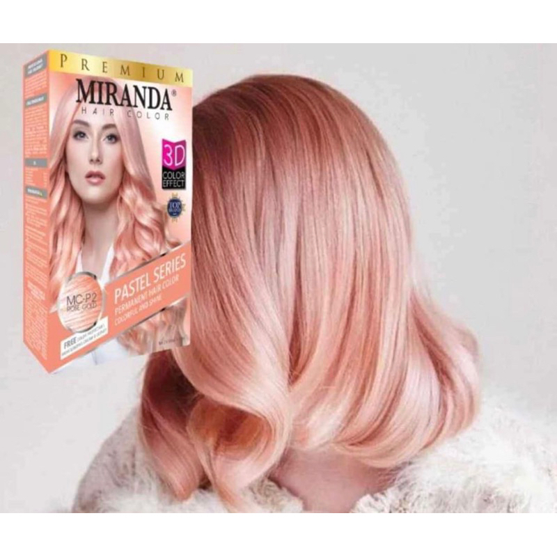 rose gold p2 miranda pastel hair color | Shopee Malaysia