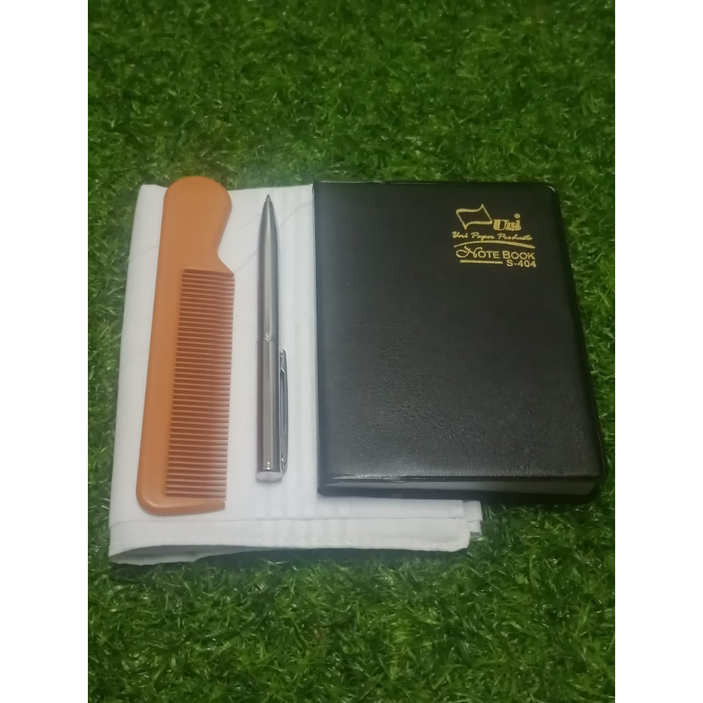 ALATAN LAYOUT( SAPU TANGAN + SIKAT + BUKU NOTA KECIL + PEN BESI) BAGI ...