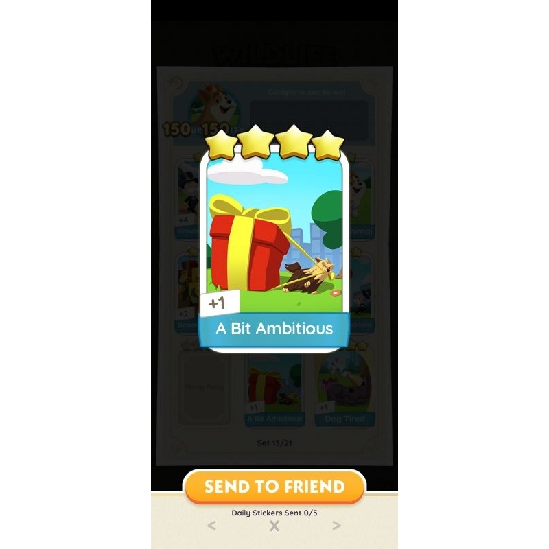 MONOPOLY GO CARD (A Bit Ambitious) | Shopee Malaysia