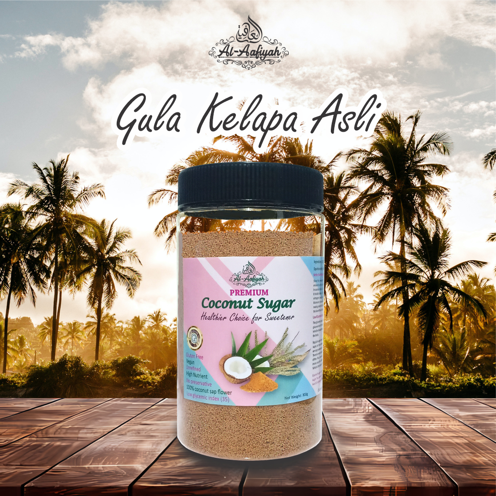 (300g) ORIGINAL Coconut Sugar Gula Kelapa Asli Coconut Palm Nectar Sugar Gula Nira Kelapa Low GI ...