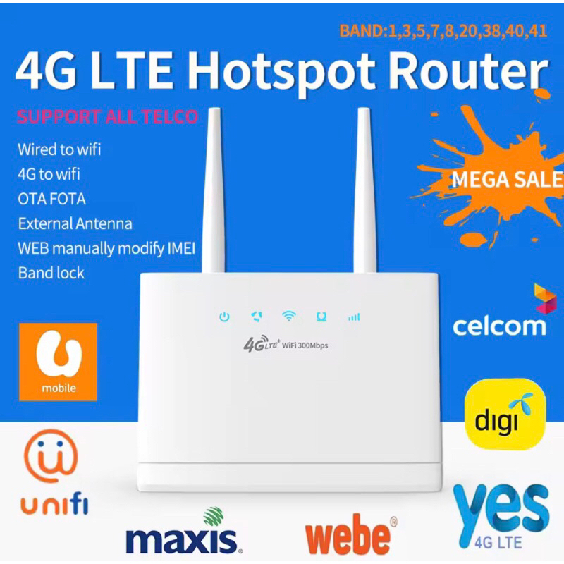 4G LTE R311 Wifi Router CPE Modem Mobile Hotspot Wireless Broadband ...