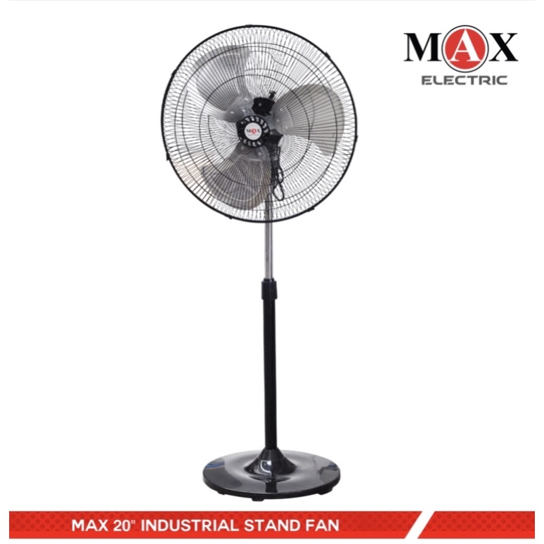 MAX Industrial Stand Fan 20" Aluminium Blade | Shopee Malaysia
