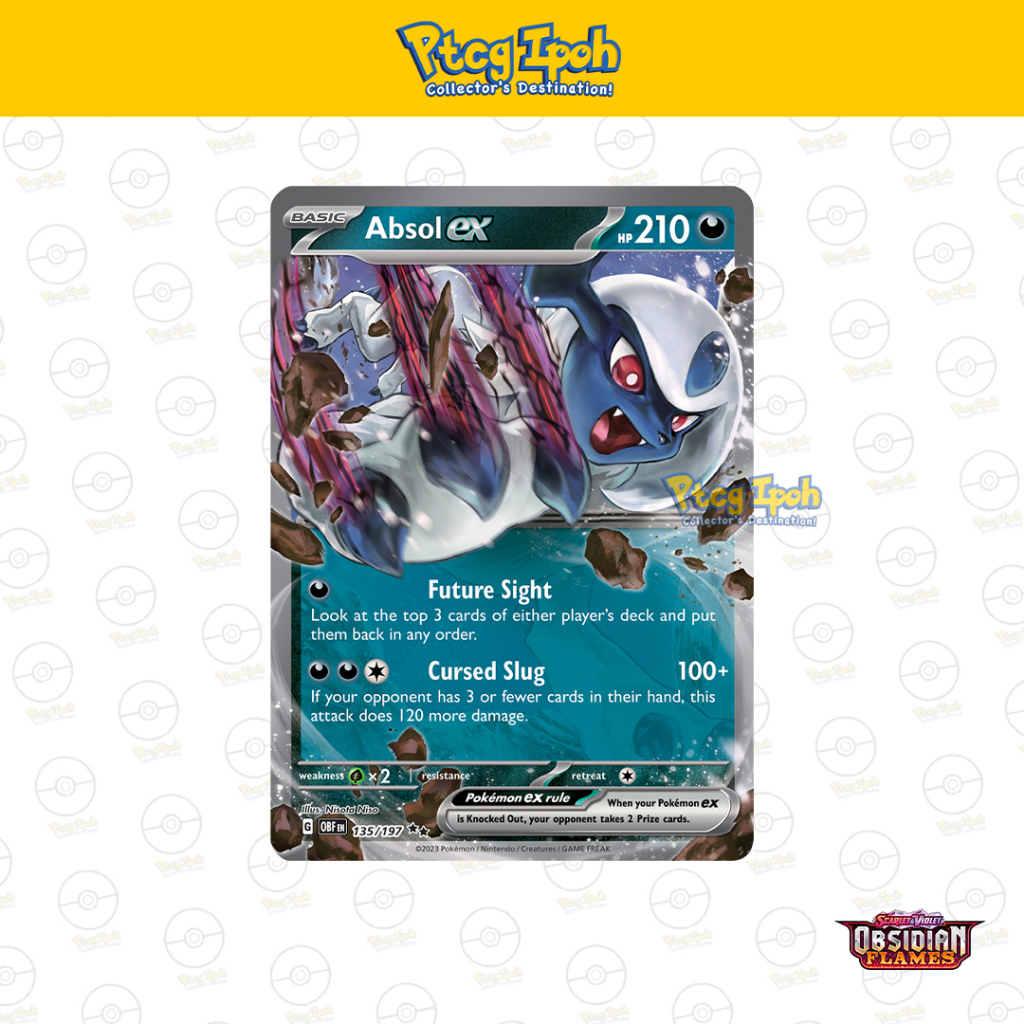 [Pokémon TCG] Obsidian Flames: Absol ex - 135/197 - Ultra Rare | Shopee ...