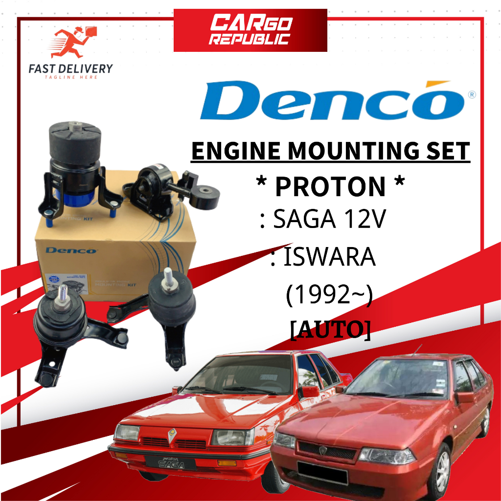 Denco Proton Saga Iswara 1.3 (1992~) [Auto] Engine Mounting Kit Set ...