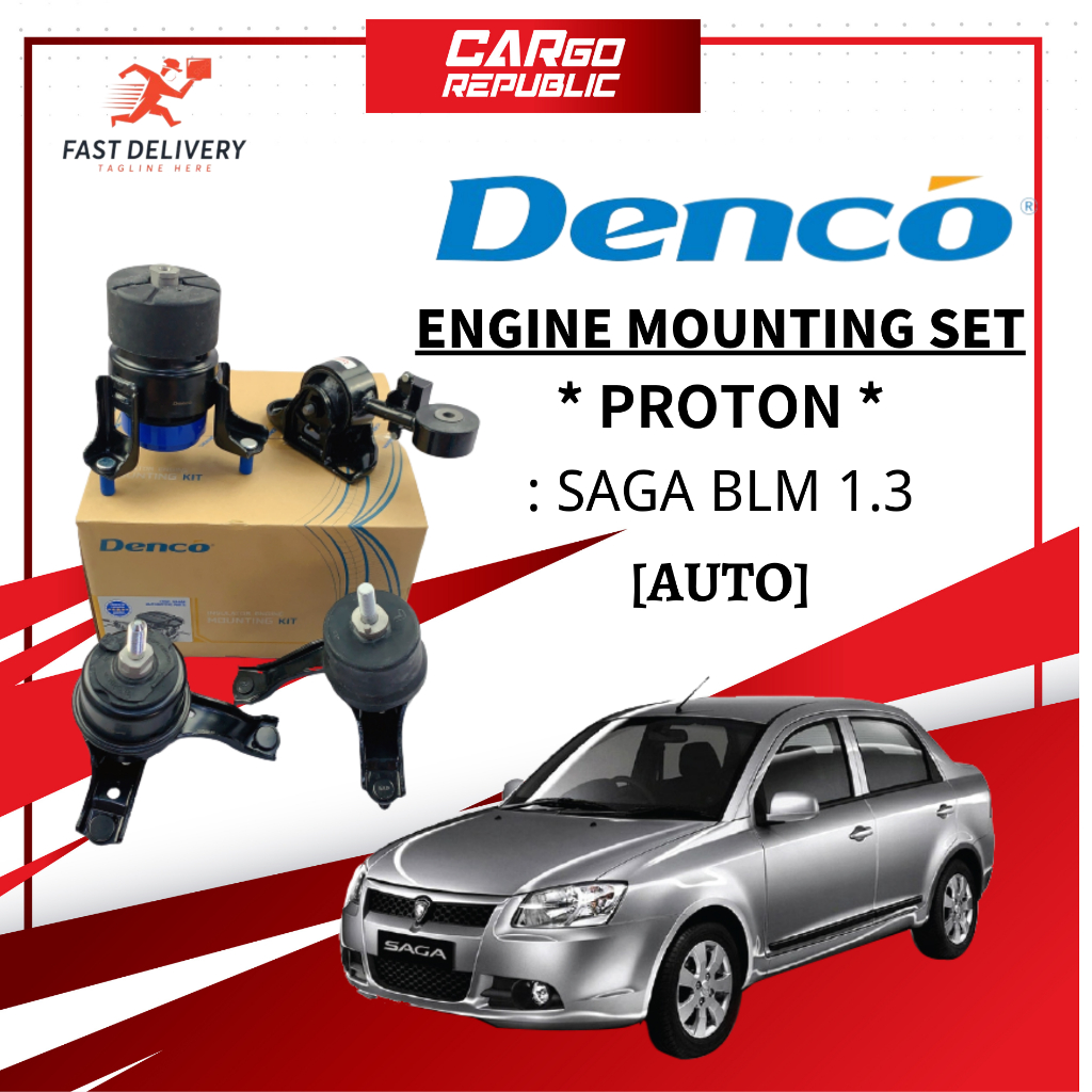 Denco Proton Saga BLM 1.3 [Auto] Engine Mounting Kit Set Original Made ...