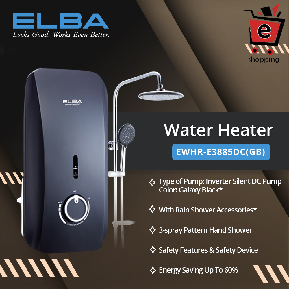 【JOHOR BAHRU AREA FREE SHIPPING】Elba Water Heater With Inverter Dc Pump ...