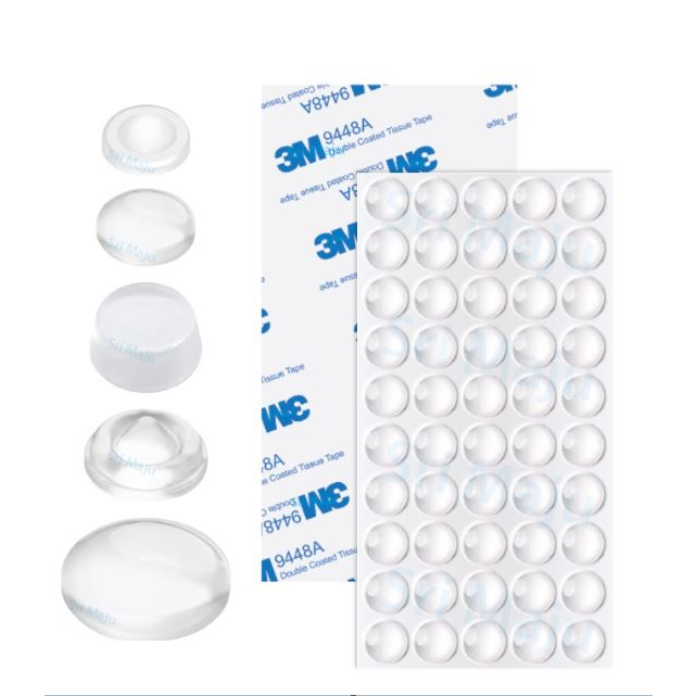 Self Adhesive Clear Rubber Buffer Dots Pads Anti Bump Feet Bumper Pads ...