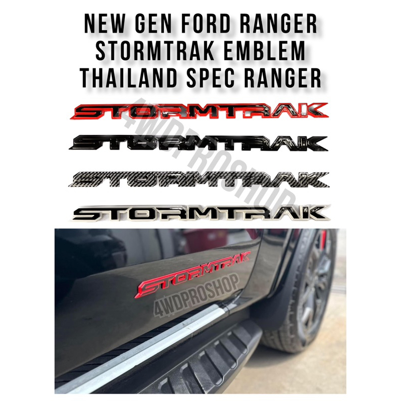 FORD RANGER T9 STORMTRAK THAILAND EMBLEM LOGO STICKER NEW GEN FORD ...