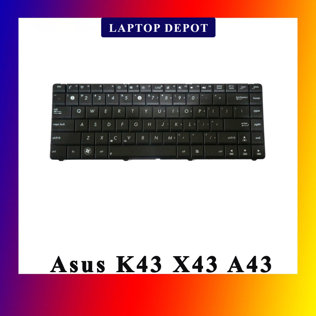 Asus K43 X43 A43 Series Laptop Keyboard | Shopee Malaysia