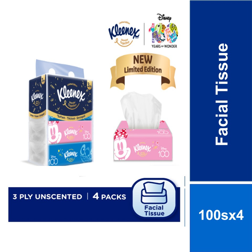 Kleenex Facial Tissue Soft Pack Limited Edition Disney D100 - 3PLY ...
