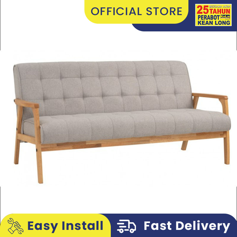 KLSB Sofa 1+2+3 Settee / Sofa Kayu Solid / Sofa kusyen / Solid Wood Sofa / Sofa fabric / Arm ...