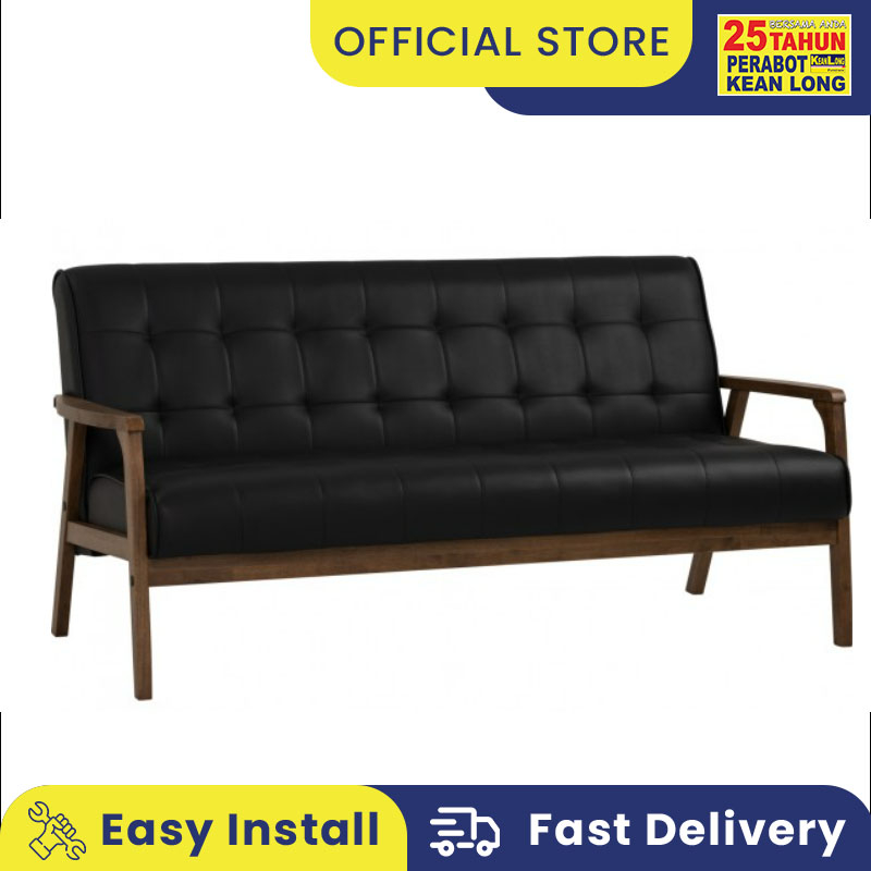KLSB Sofa 1+2+3 Settee / Sofa Kayu Solid / Sofa kusyen / Solid Wood Sofa / Sofa fabric / Arm ...