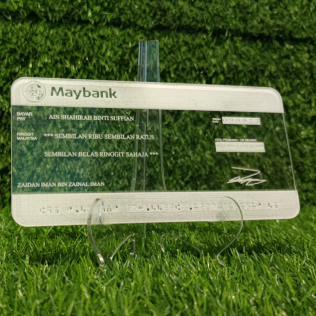 Replika Cek/Exclusive Mock cheque/Cek Hantaran/Mock cek perkahwinan/Cek ...