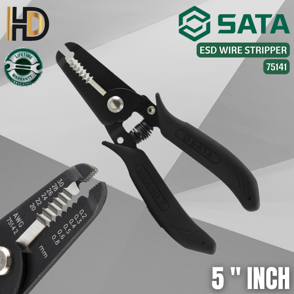 SATA ESD 5" Wire Stripper / Heavy Duty Wire Stripper / LIFETIME WARRANTY / 75141 | Shopee Malaysia