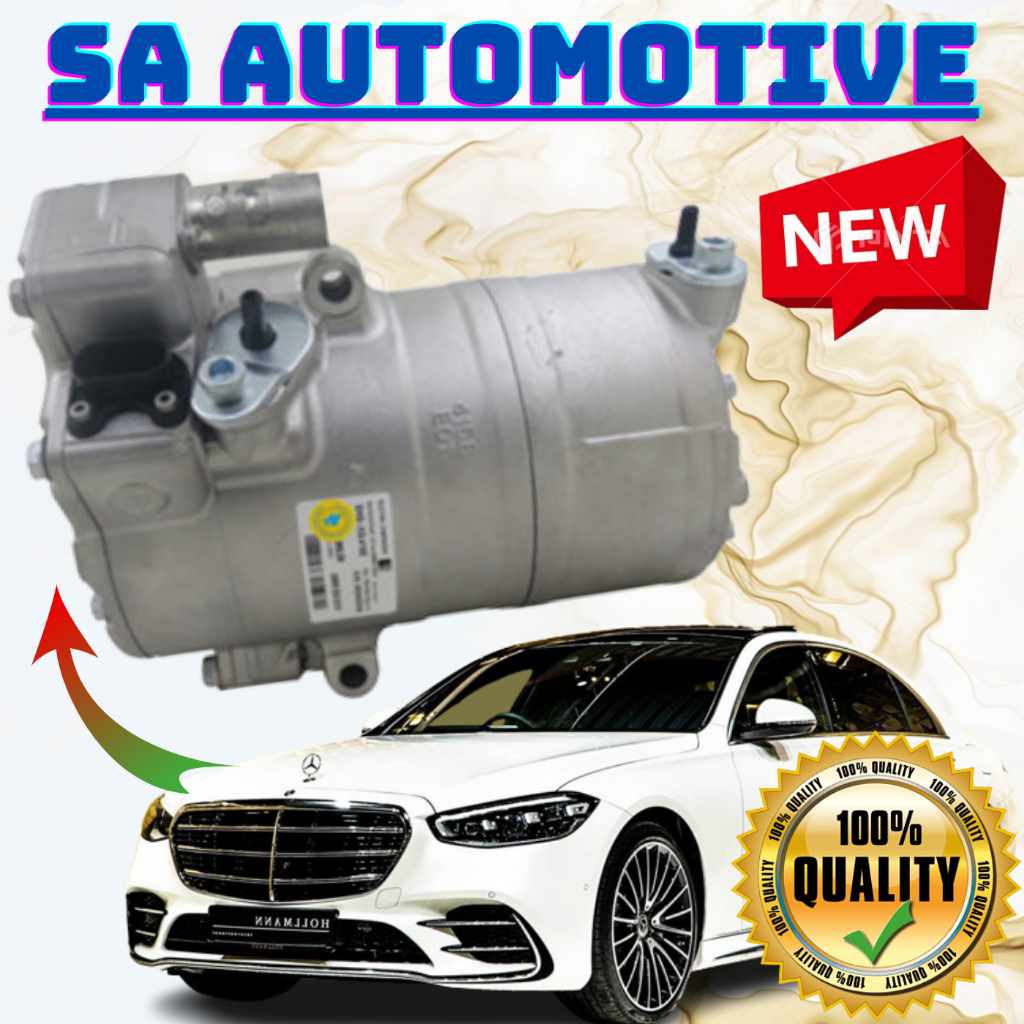 ORIGINAL Mercedes W222 S400 Hybrid Electric Aircond Compressor A000 830 ...