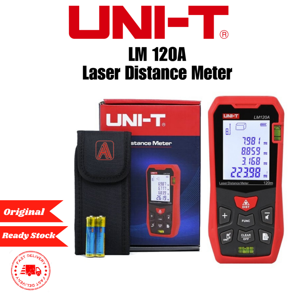 UNI-T LM40 40M / LM50A 50M / LM70A 70M / LM100A 100M / LM120A 120M / Digital Laser Distance ...