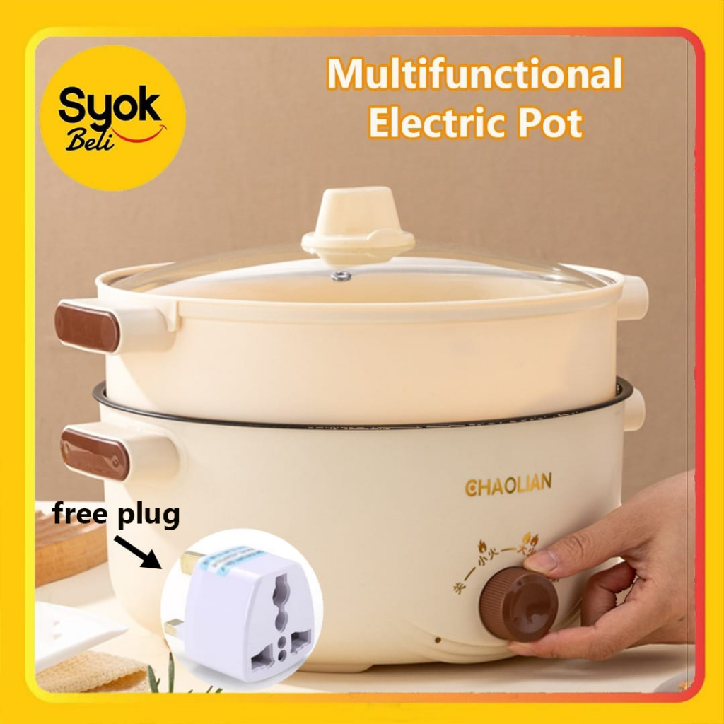 [SYOK] Multi-Functional Electric Cooker Frying and Cooking All-in-One ...