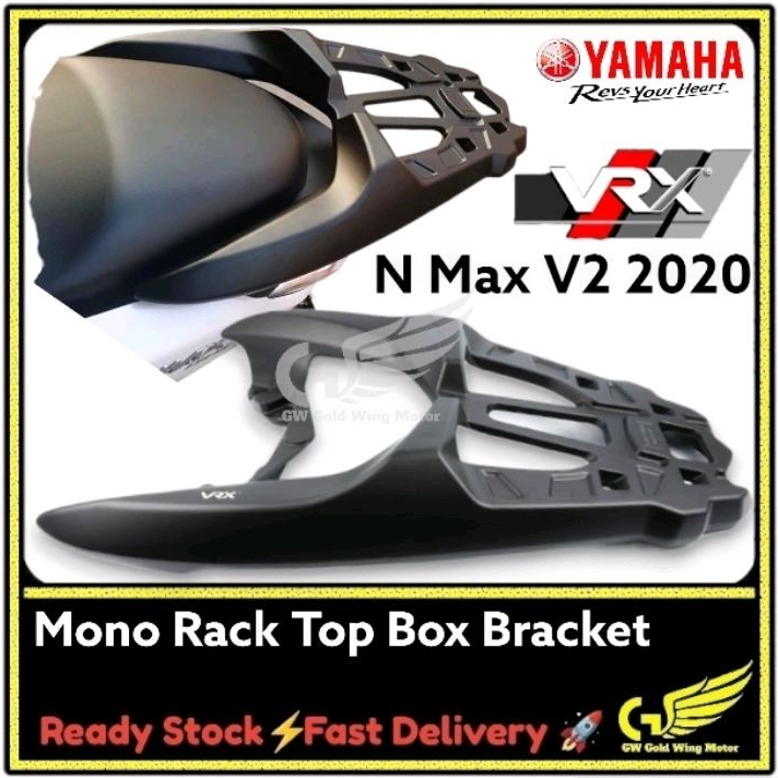 VRX Yamaha NMAX155 N-MAX V2 2020-2022 Top Rack Monorack Top Box Rack ...
