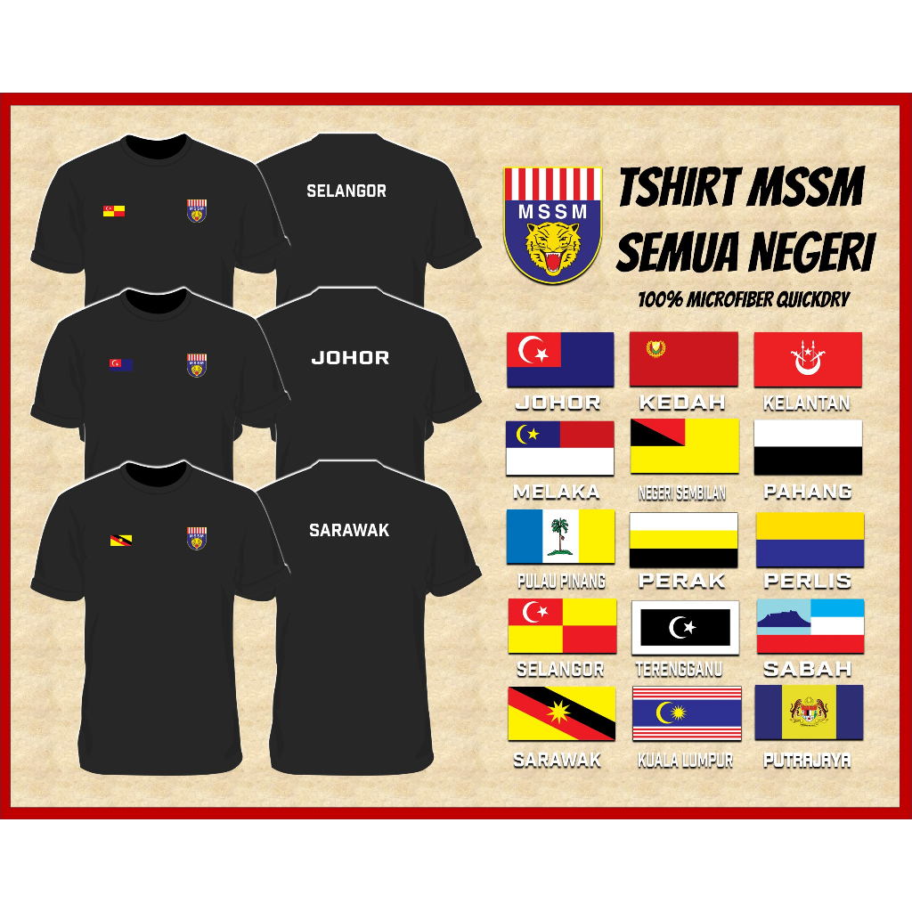 MSSM V2RN MAJLIS SUKAN SEKOLAH MALAYSIA TSHIRT NEGERI | PAHANG | P ...