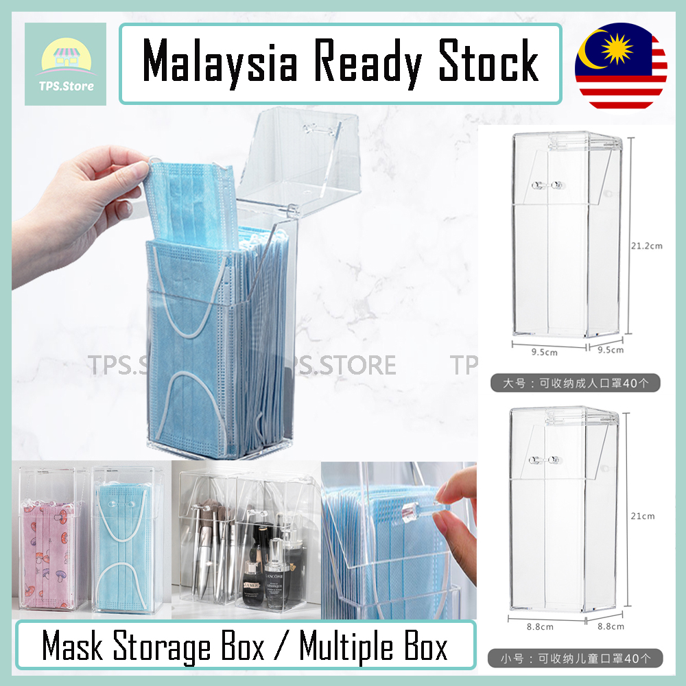 Face Mask Storage Box【Malaysia Ready Stock 】Multiple Use Box Skin Care ...