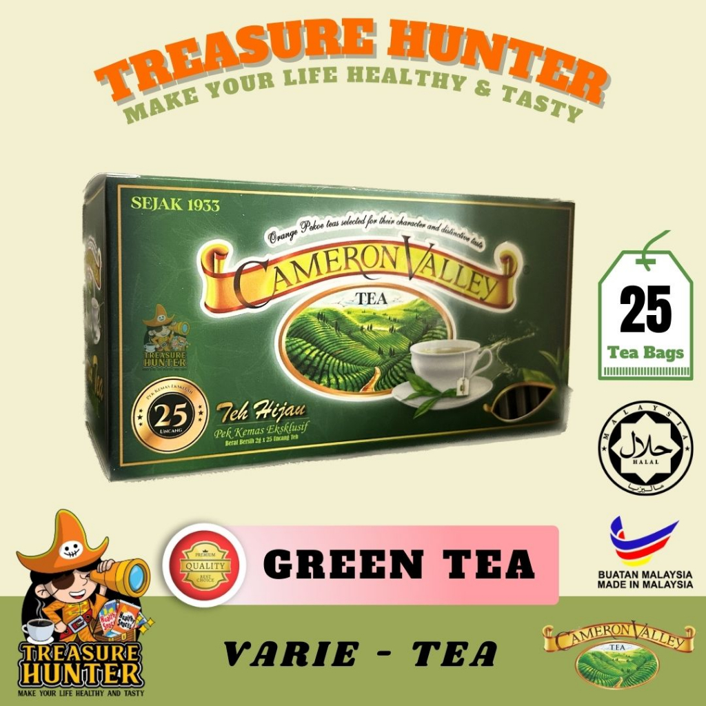 [NEW LOOK] Cameron Valley Green Tea from Cameron Highlands (2g x 25 ...