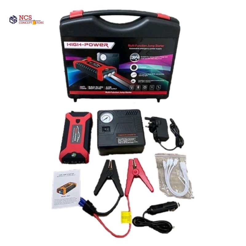 99800mAh 12V Car Jumper Car Tyre Car Pump Starter Booster Car Emergency ...