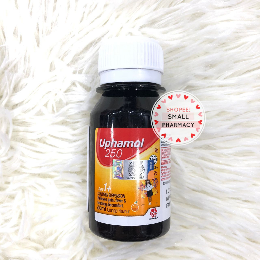 Uphamol 250mg/5ml Children Suspension Age 1+ 60ml Orange Flavour ...