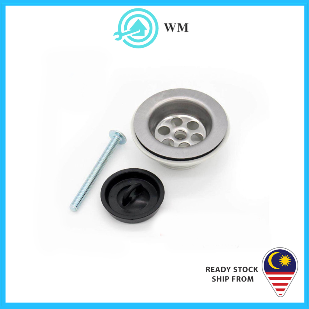TECHPLAS 32MM 40MM Wash Basin Waste Kitchen Sink Waste 1 1/4" or 1 1/2 ...