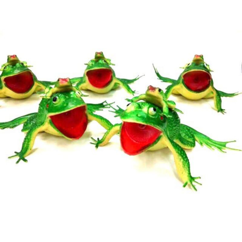 💥SIMULATION FROG MODEL MOTHER AND CHILD FROG BULLFROG FAKE FROG PROPS ...