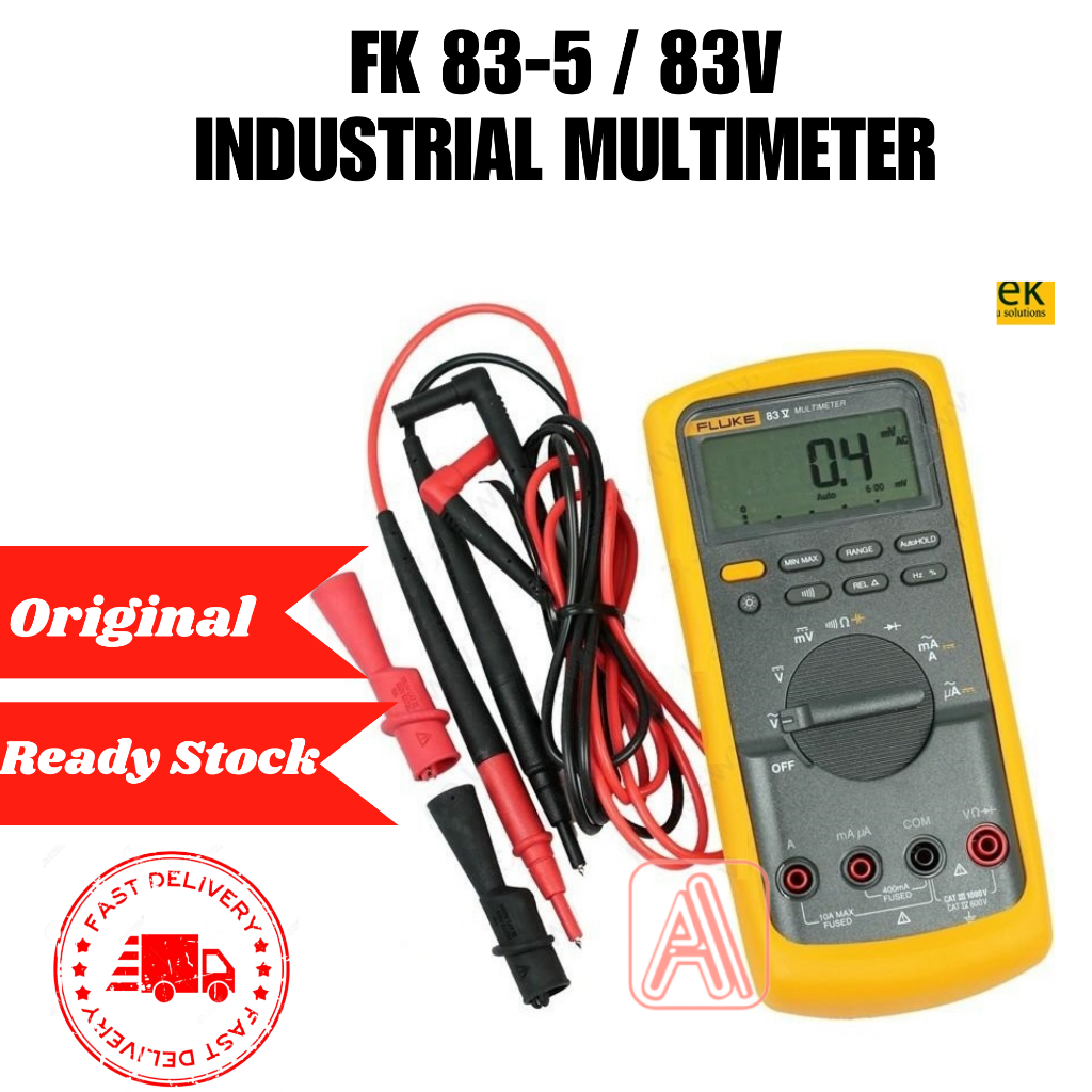 FLUKE 83-5 / 83-V Average Responding Industrial Multimeter-ORIGINAL ...