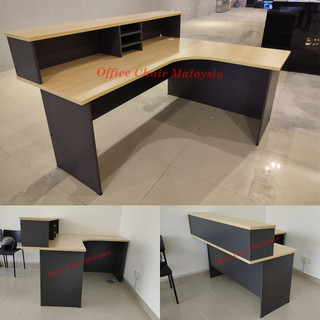 L Shape Reception Counter Table / Cashier Counter Table / Receptionist ...