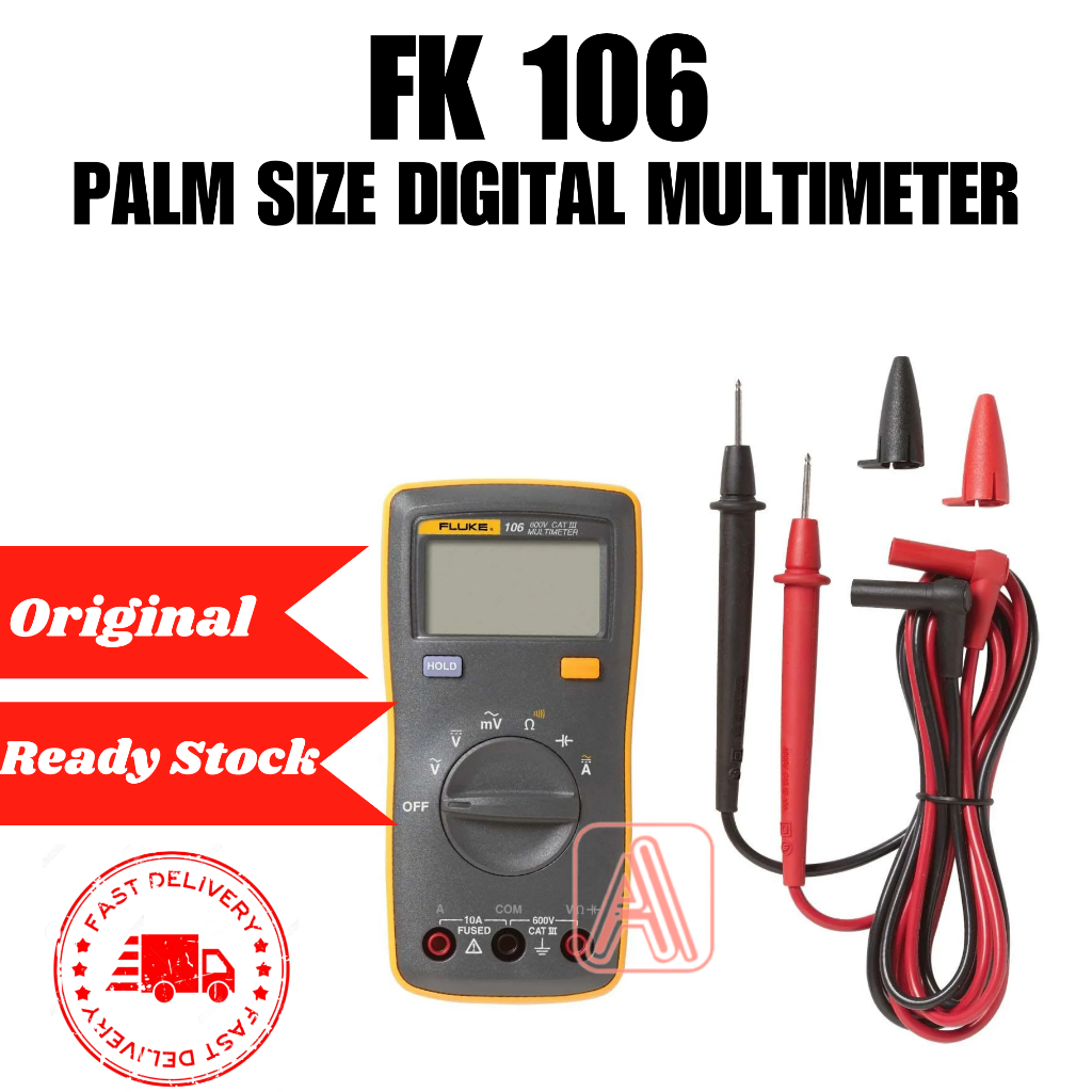 FLUKE 106 Palm-sized Digital Multimeter-ORIGINAL | Shopee Malaysia