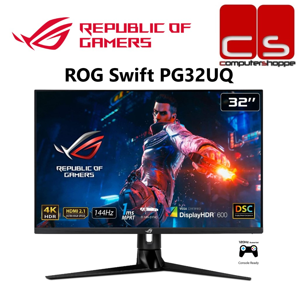 Asus ROG Swift PG32UQ 32'' UHD 144HZ 1MS G-SYNC DisplayHDR 600 IPS ...