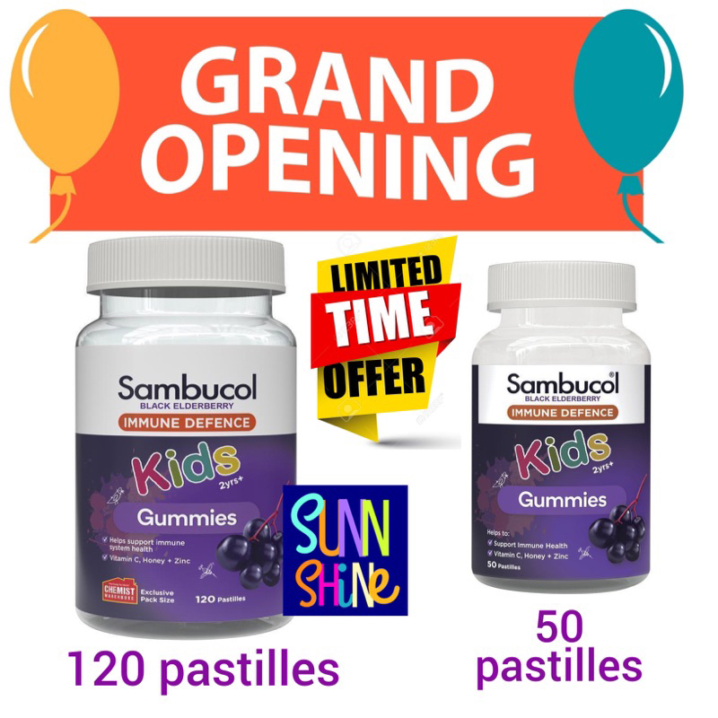 PROMO! Sambucol Kids Immune Defence Gummies 120 pastilles EXP 11/2025 ...
