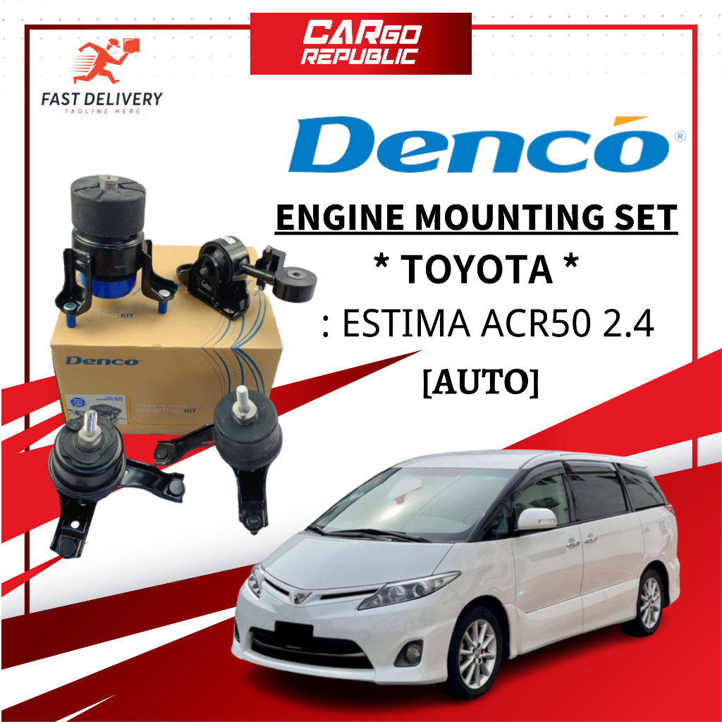 Denco Toyota Estima Acr50 2.4 [Auto] Engine Mounting Kit Set Original ...