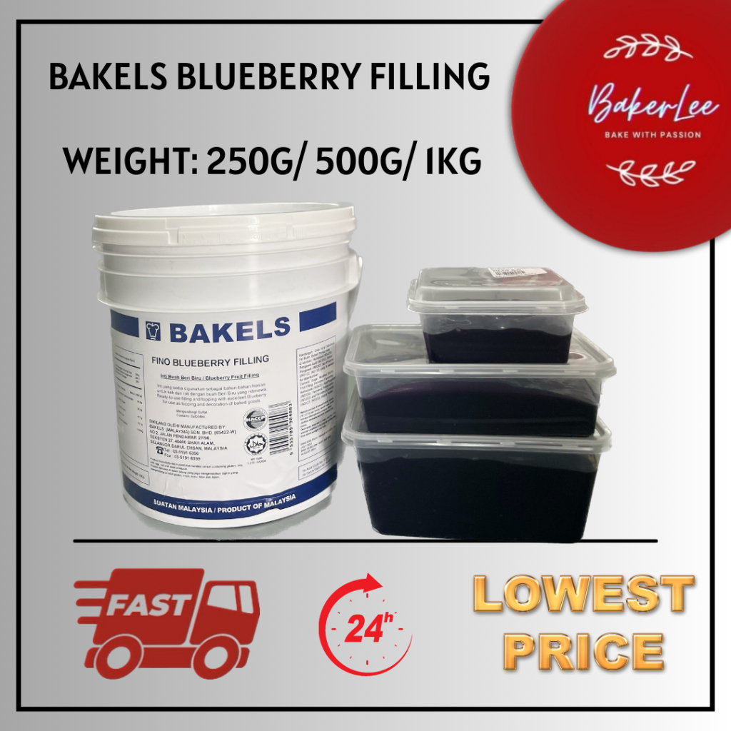 BAKELS BLUEBERRY FILLING 250G/500G/1KG REPACK | Shopee Malaysia