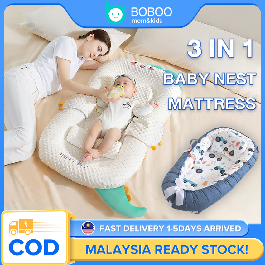 Tilam Baby Nest Bed 4 in 1 Baby Mattress Portable Baby Cot Cotton ...