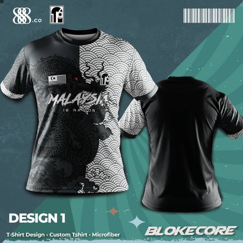 888.CO x Sixteen Nations Collection Malaysia Sublimation Microfiber ...