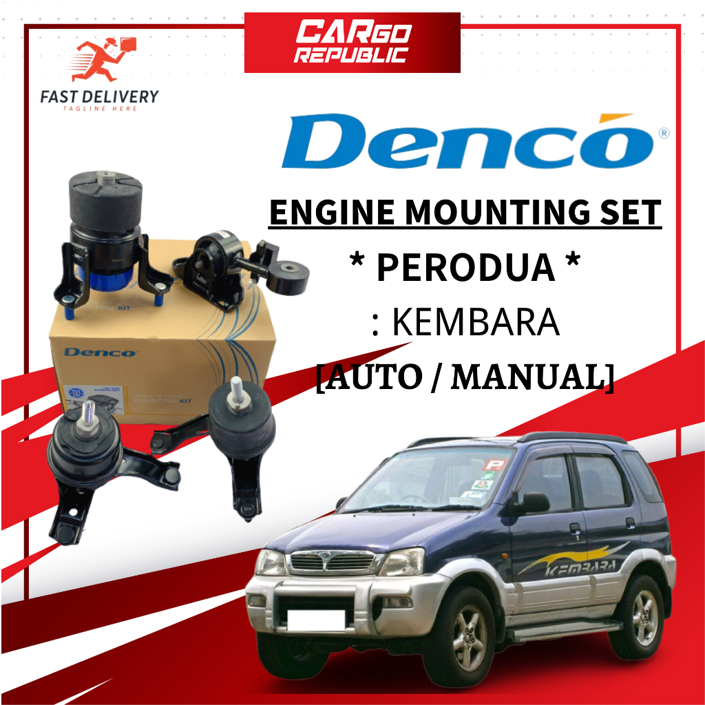 Denco Perodua Kembara Engine Mounting Kit Set [Auto / Manual] Original ...