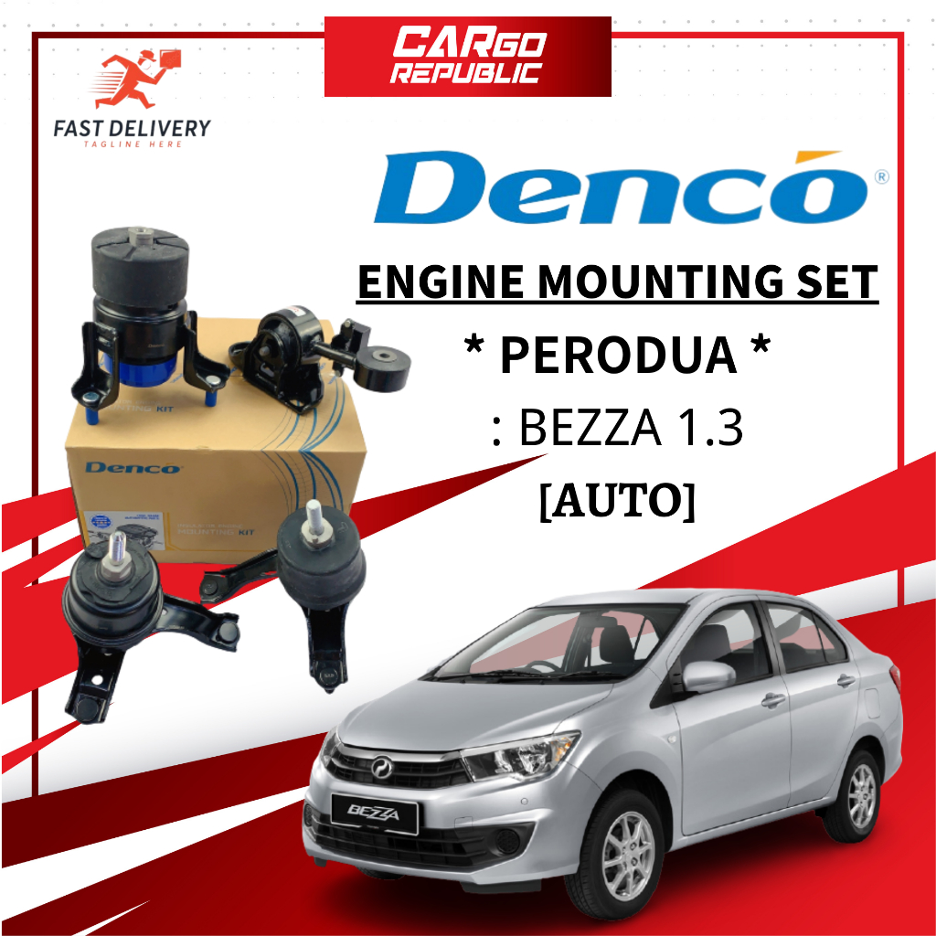 Denco Perodua Bezza 1.3 Engine Mounting Kit Set [Auto] Original Made In ...