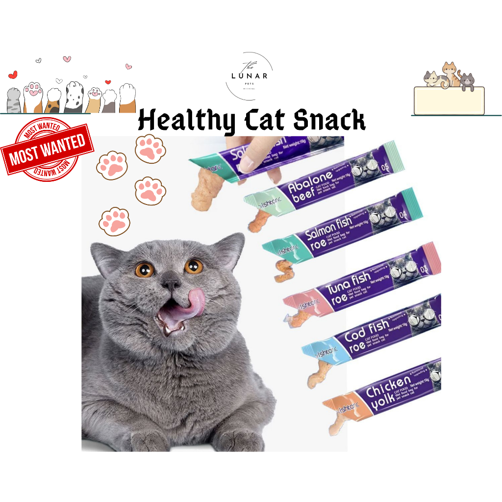 Cat Treat Cat Snack Stick Abalone Salmon Chicken Tuna Cod Fish Healthy ...