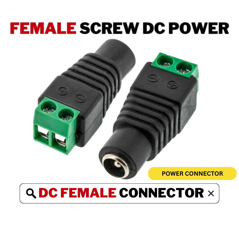 HIKVISION CCTV Analog Connector DC Jack/DC Power Female Connector ...