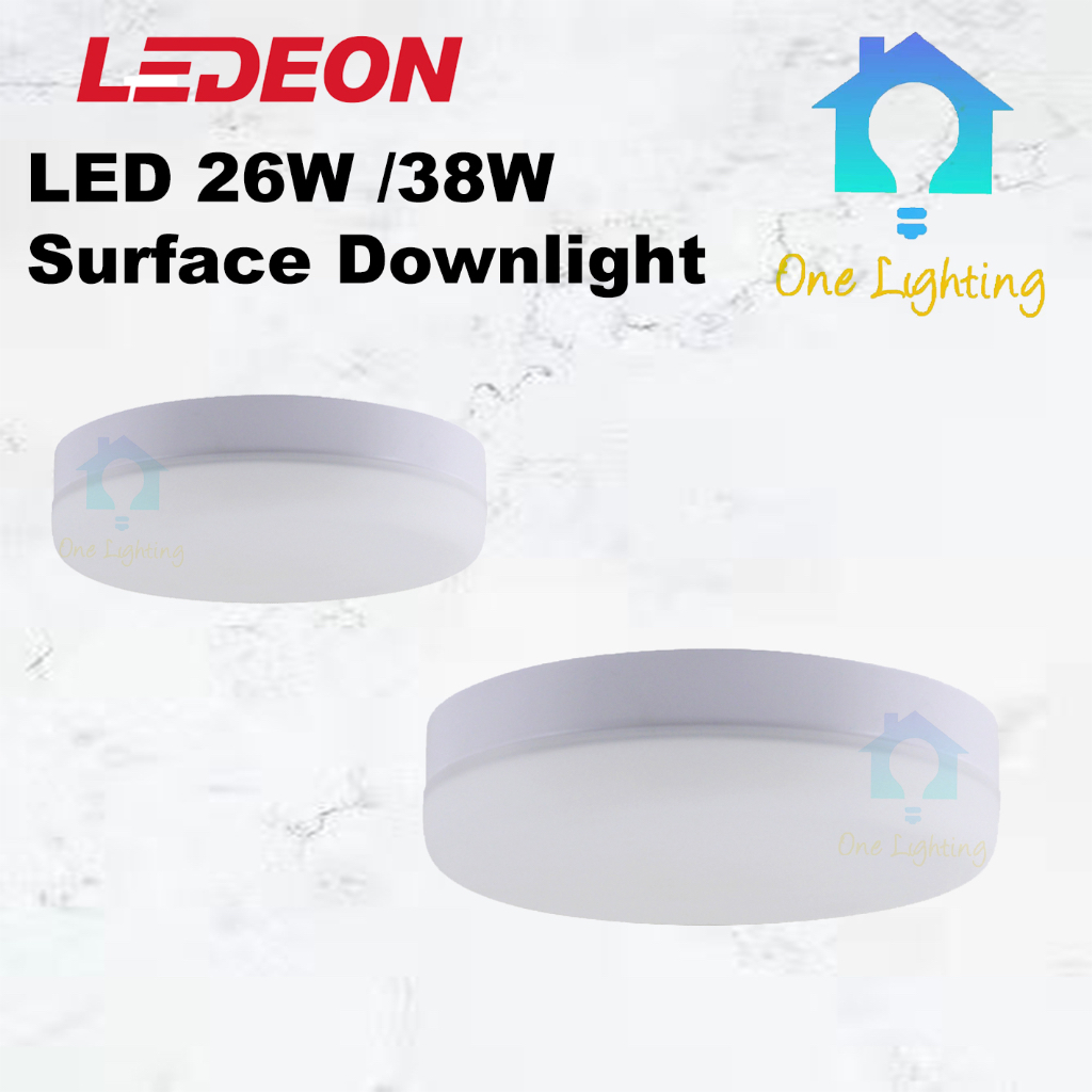 Led Surface Downlight Round White 26W 38W Ceiling Down Light Room ...