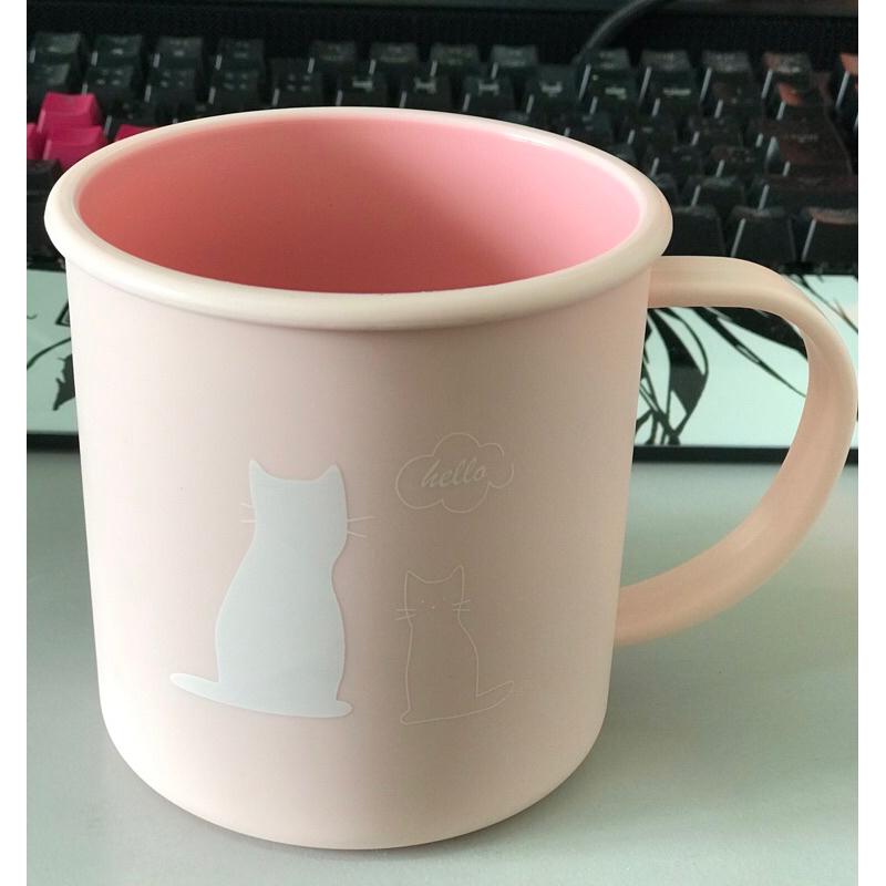 【Ready Stock 】 550ml Plastic Melamine Hello Cat Mug cawan Kucing design ...
