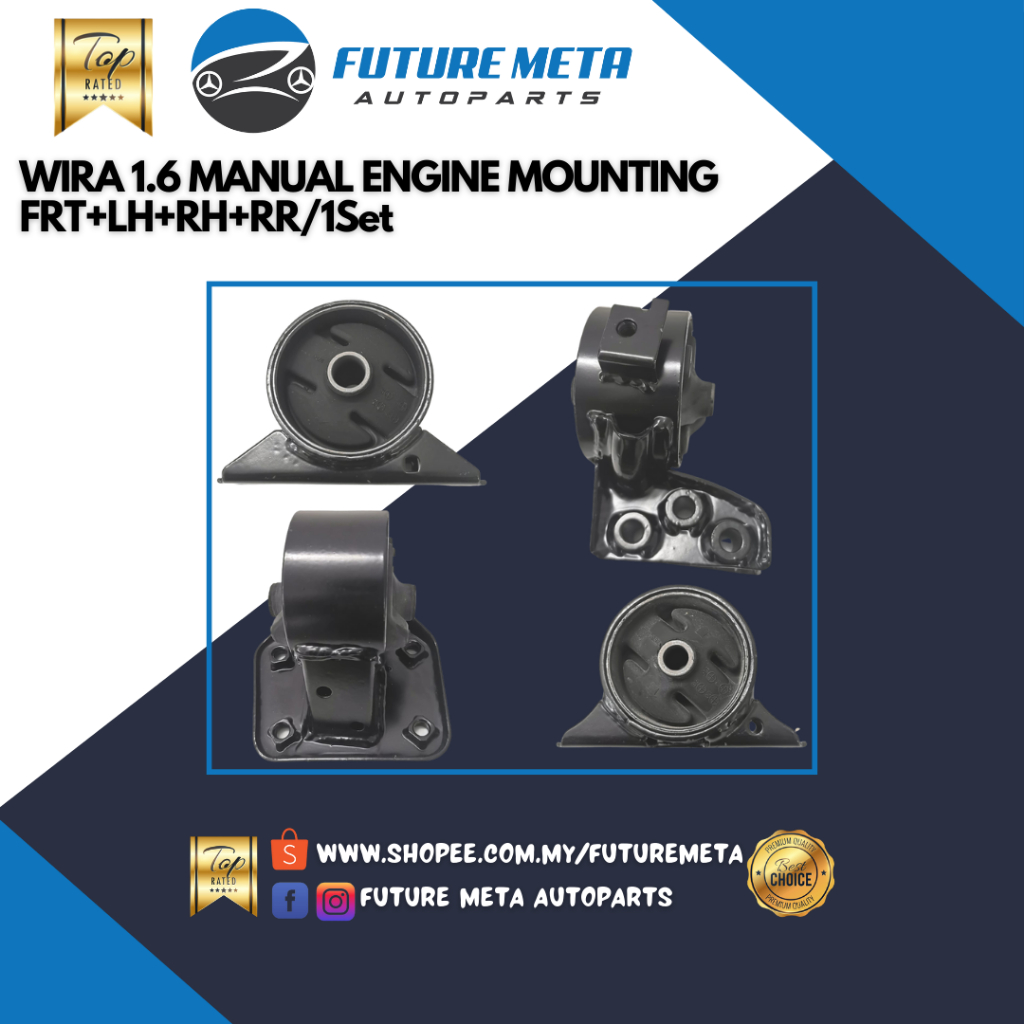 PROTON WIRA 1.6 (MANUAL) ENGINE MOUNTING (1SET-4PCS) | Shopee Malaysia