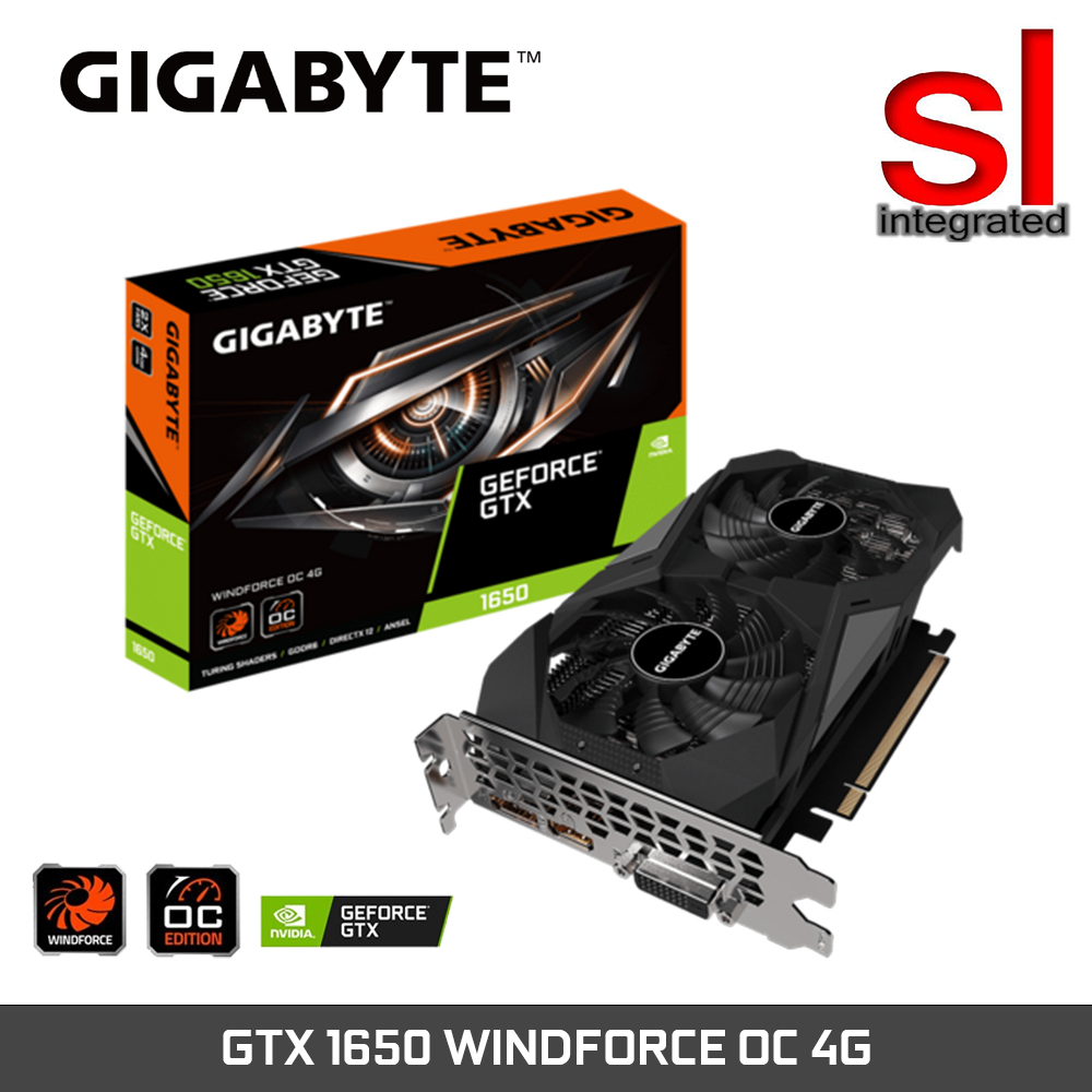 Gigabyte GeForce GTX 1650 D6 WINDFORCE OC 4GB GDDR6 | Shopee Malaysia