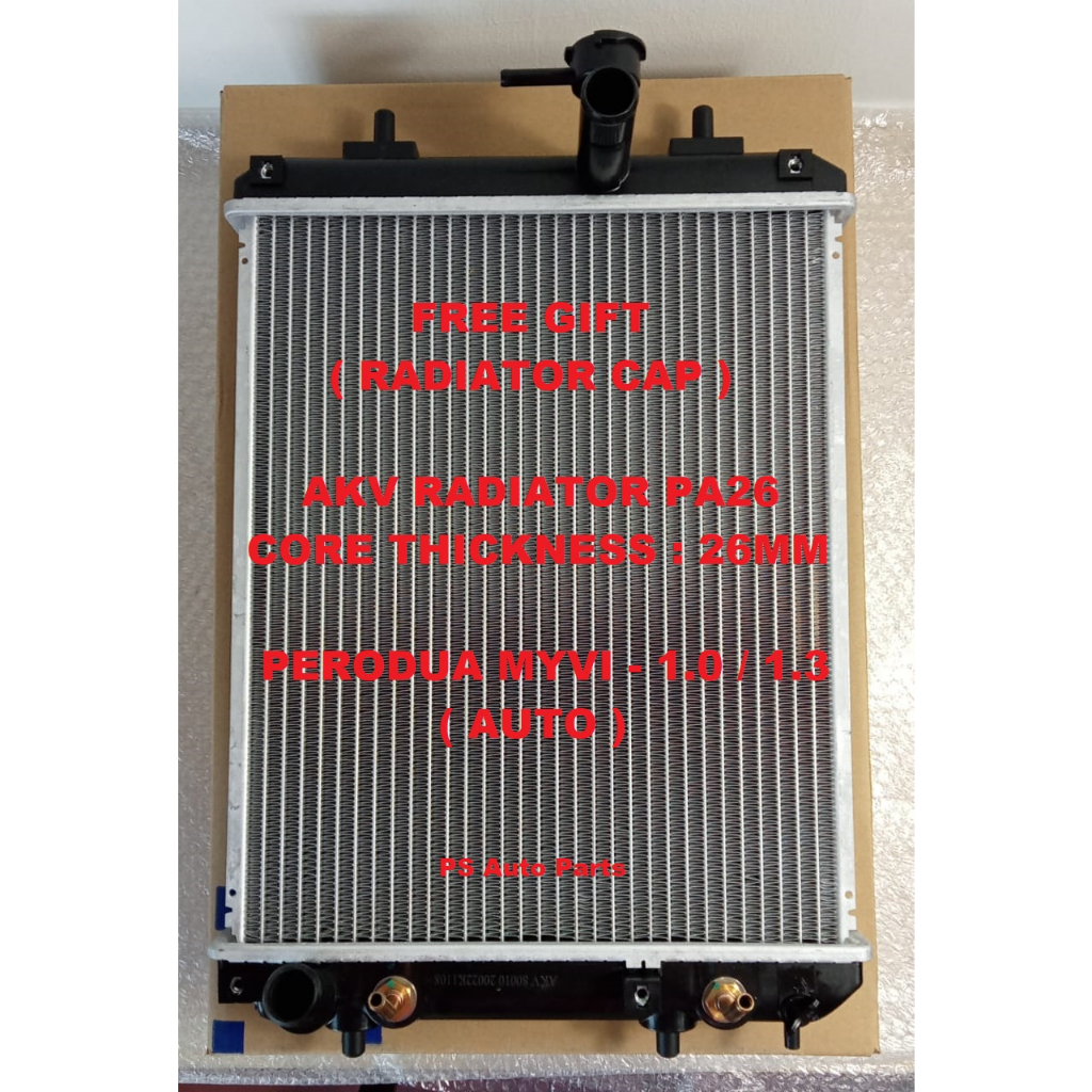 AKV Radiator Perodua Myvi Auto Tangki Air Kereta Ketebalan Double 26MM ...