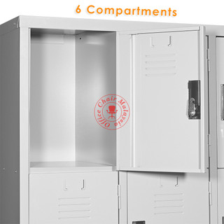 Half Height 6 / 9 Compartment Steel Locker - Office Steel Cabinet ...