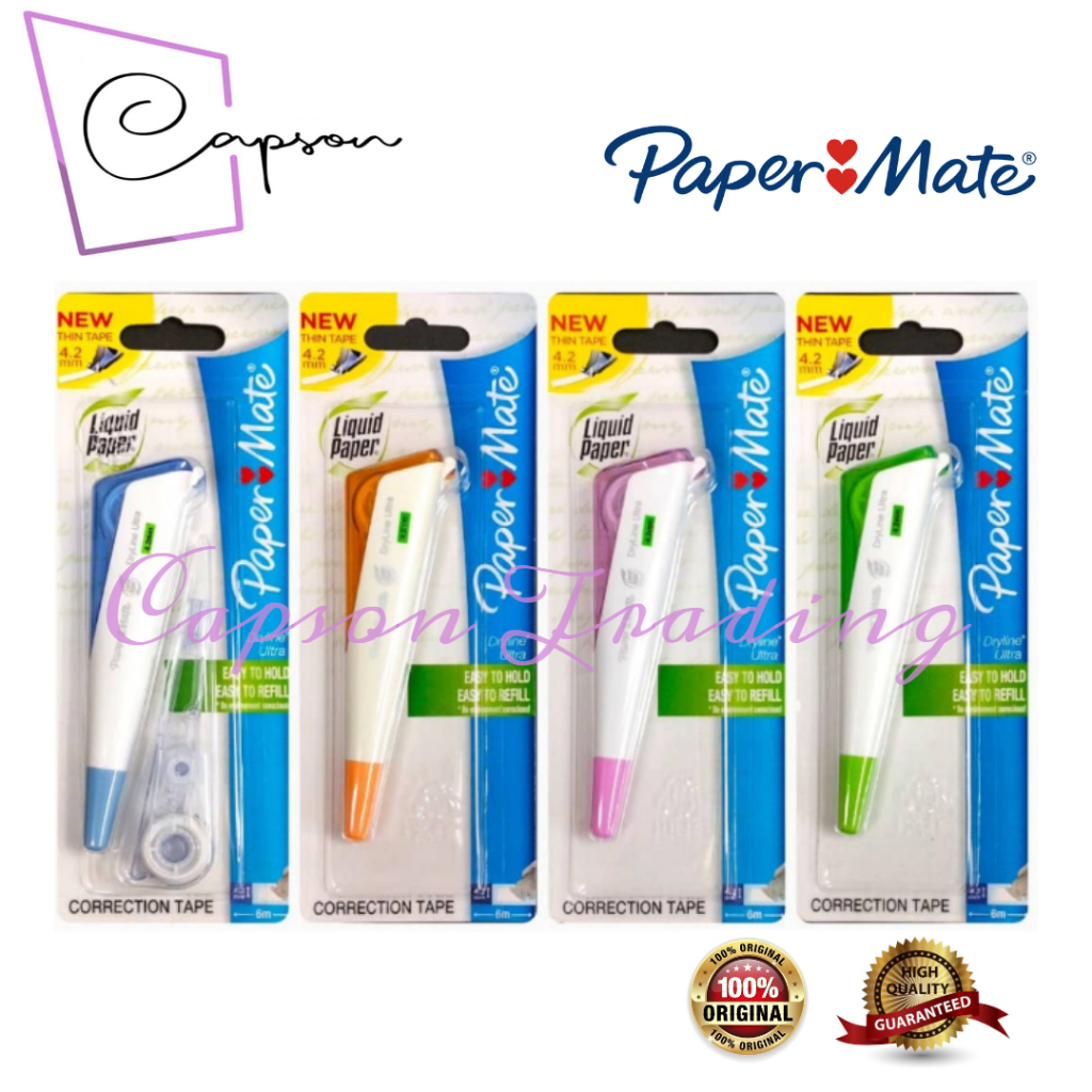BUY 1 FREE 1 !!! Paper Mate Dryline Ultra Correction Tape (4.2mm X 6m ...